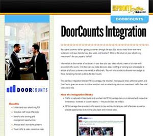 Retail Traffic Counter Integration Brochure | Retail POS Systems