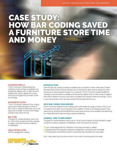 Case Study: Bar Coding | Retail POS Systems Bar Coding Solutions